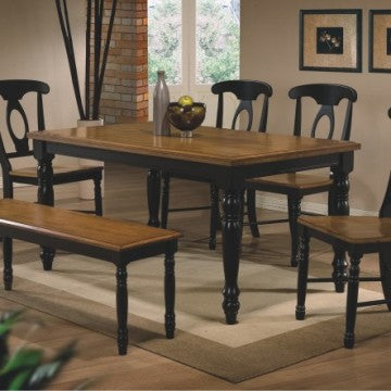 Quails Run-Almond/Ebony Dining Collection | Barr’s Furniture (Riverside CA)